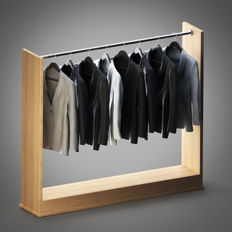 3d model jackets hanger