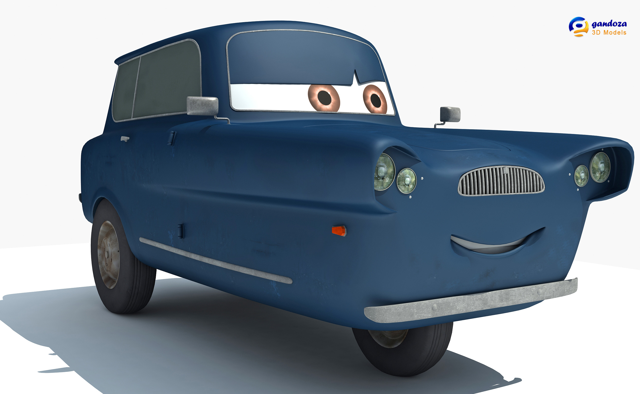 tomber characters cars 2 3d model
