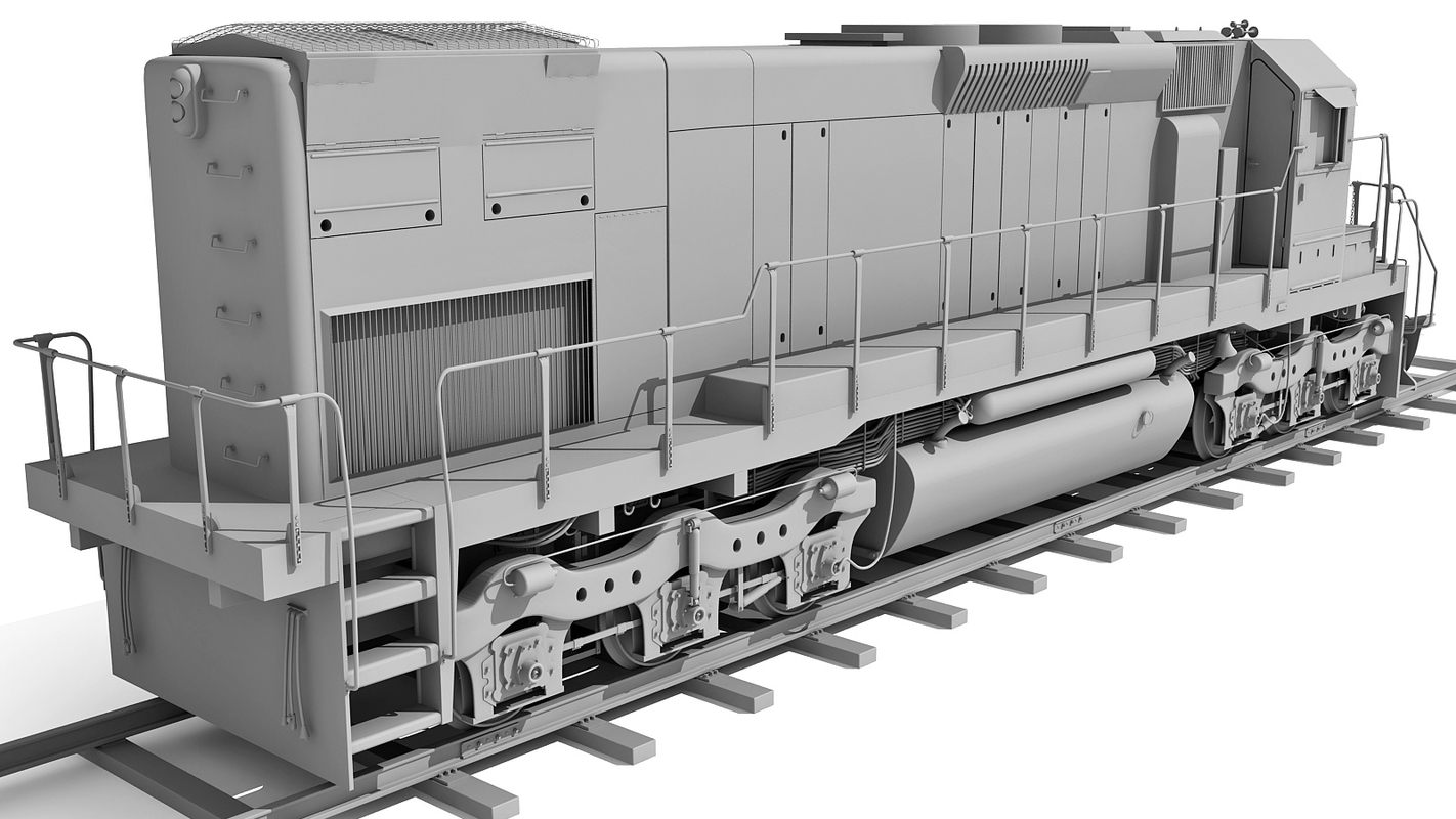 train railway 3d model