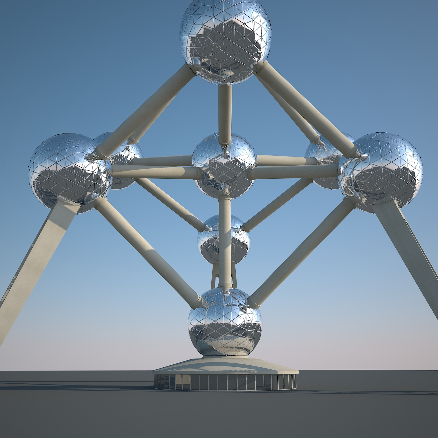 3d model of atomium atom