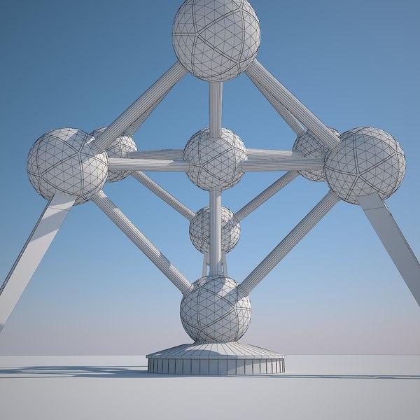 3d model of atomium atom