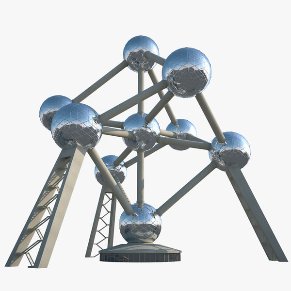 3d model of atomium atom