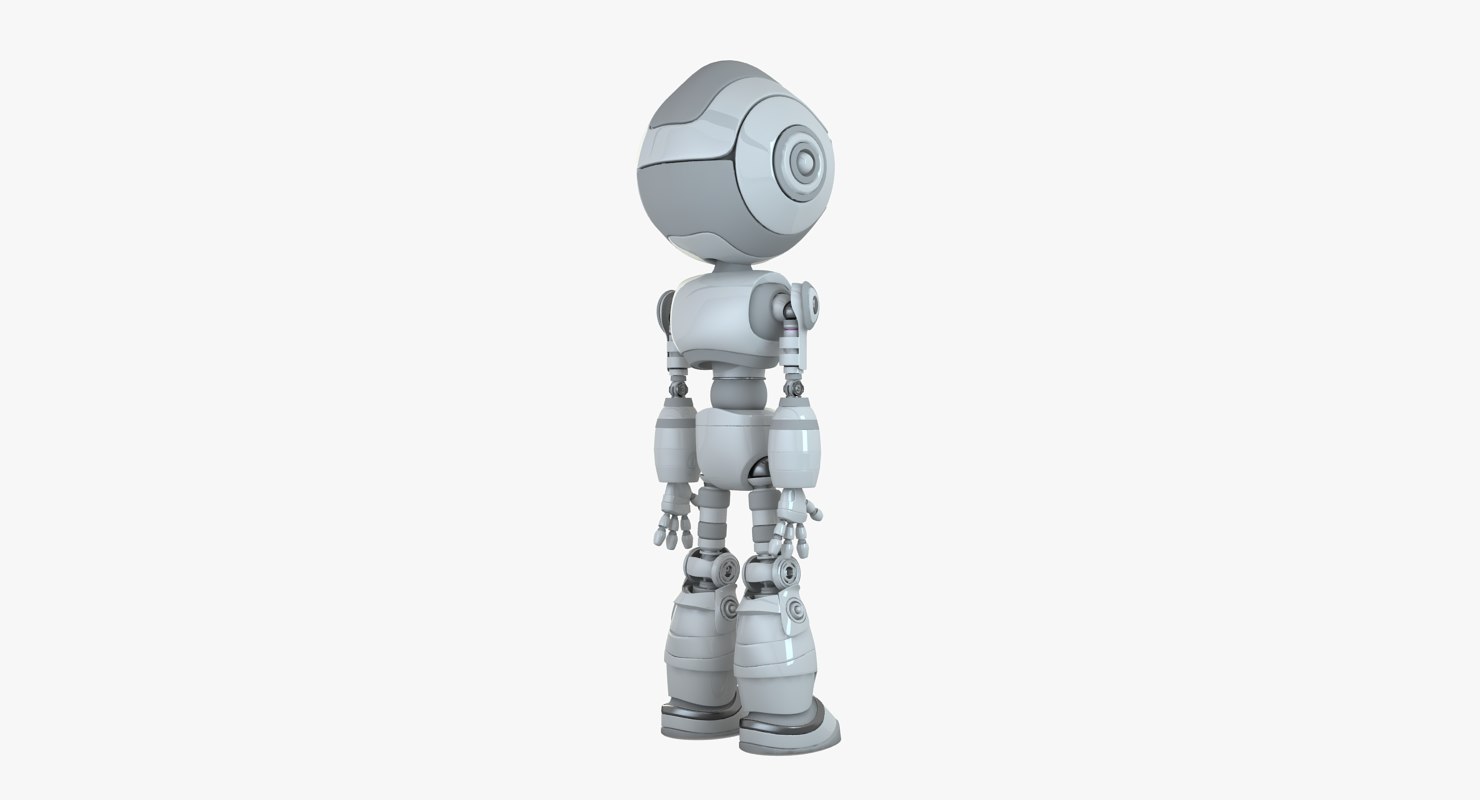 3d model robot character android