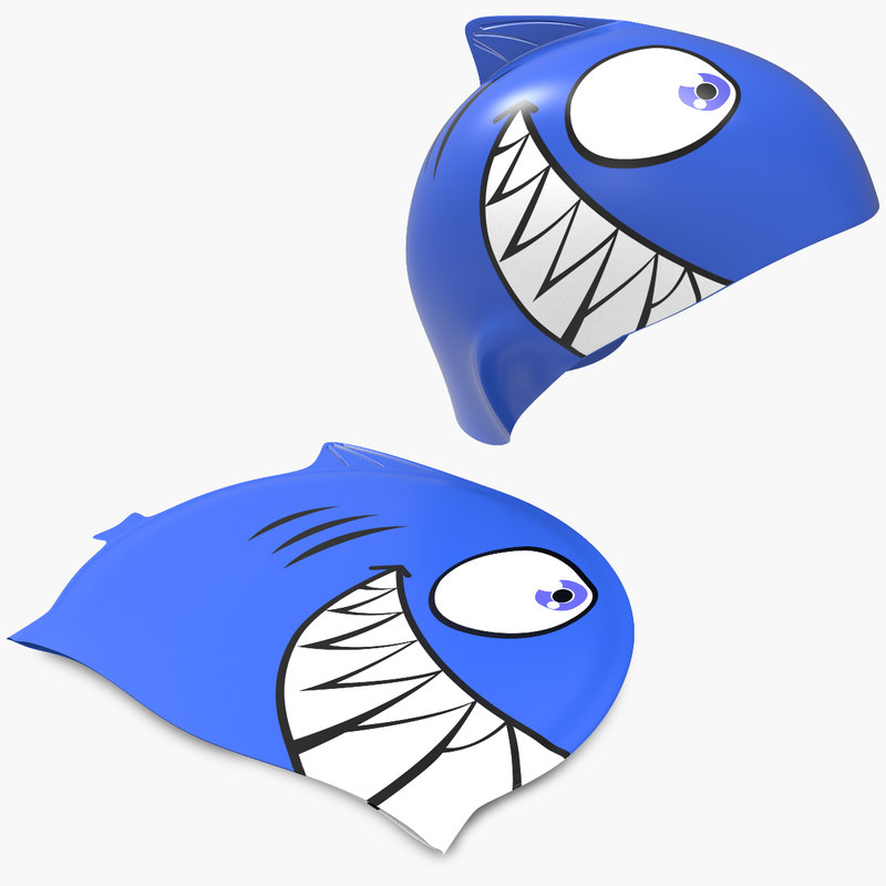 funny bathing cap 3d obj