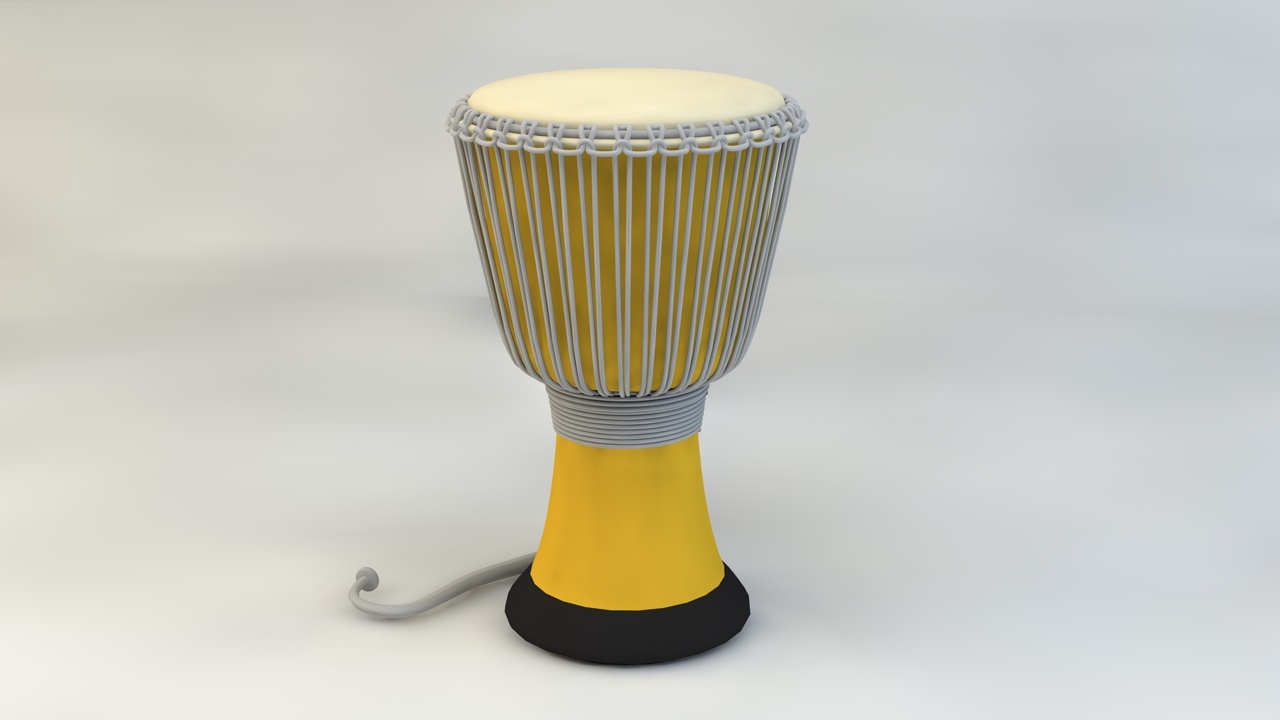 Djembe Afrikanische Trommel 3D-Modell - TurboSquid 1038879
