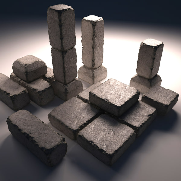 stone pack 3d model