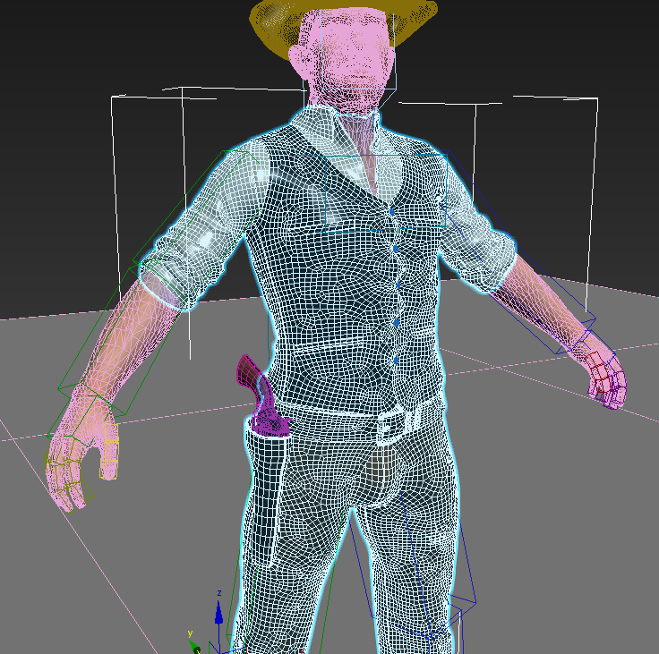 3d cowboy rig model