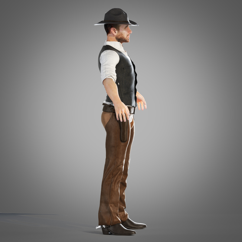 3d cowboy rig model
