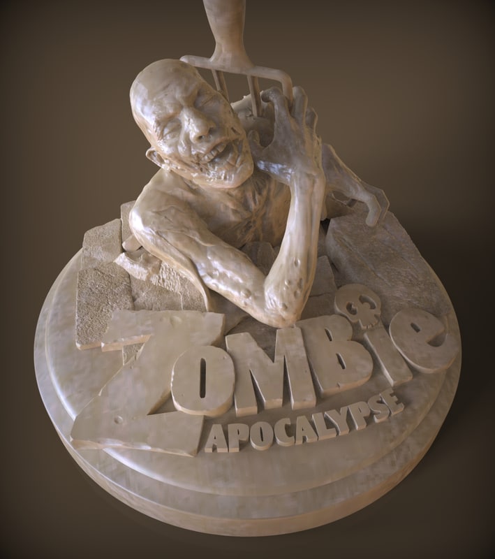 3d model zombie apocalypse