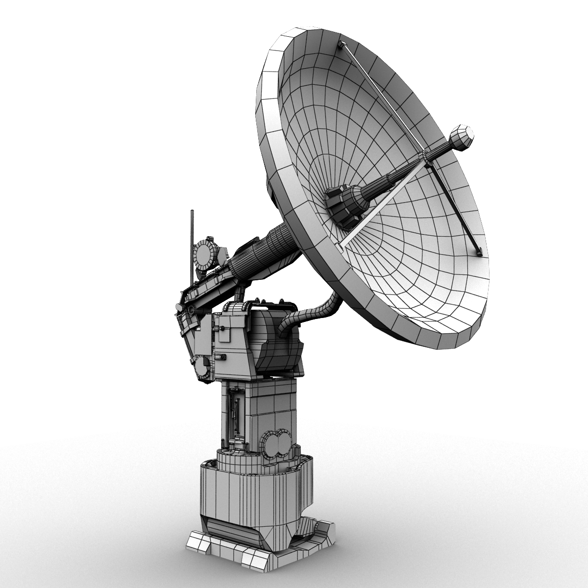 3d model futuristic dish