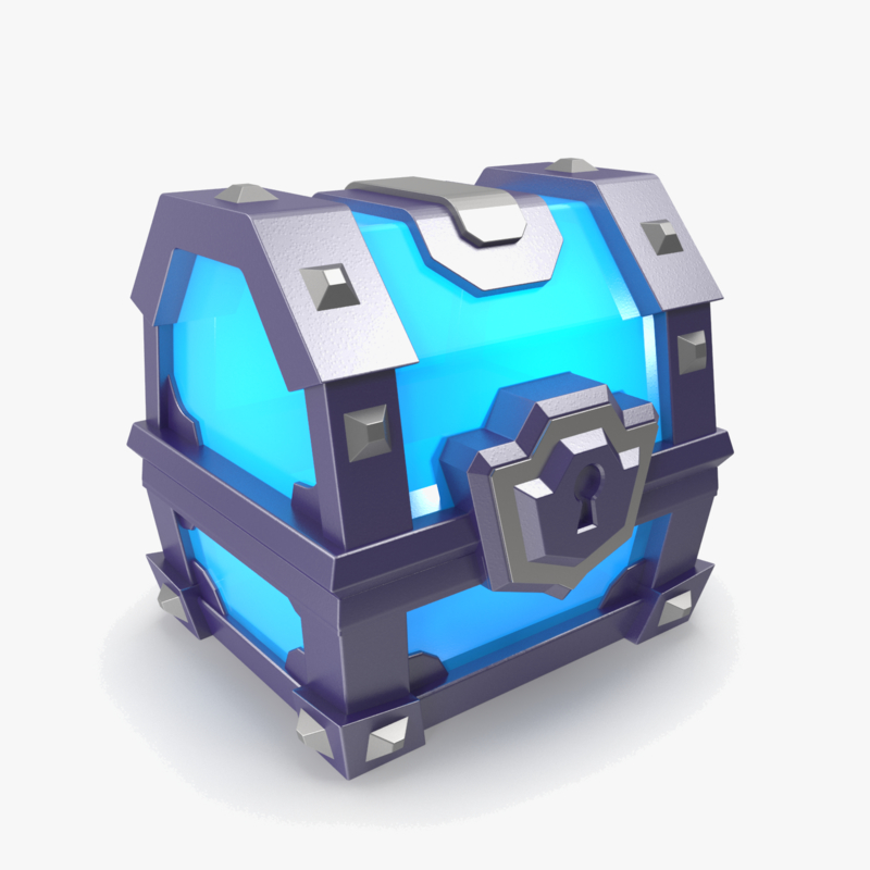 clash super magical chest 3d max