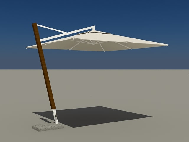 3d patio parasol model