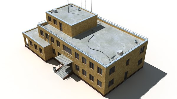 3d building background model