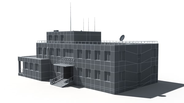 3d building background model