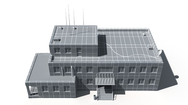 3d building background model