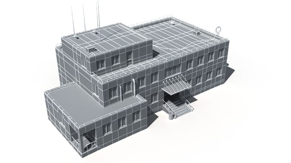 3d building background model