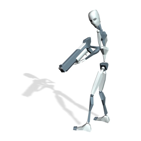 Motion FBX commando biped skeleton