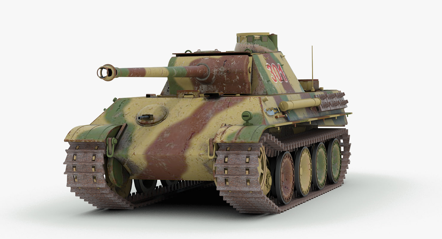 ww2 german panther ausf 3d model