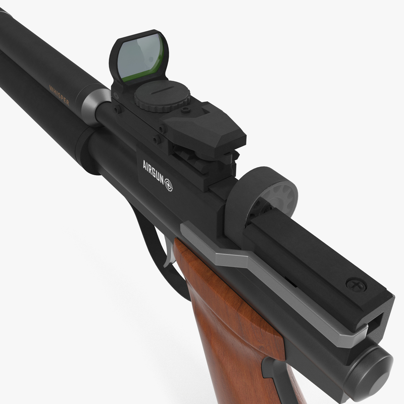 3d model of air gun pistol