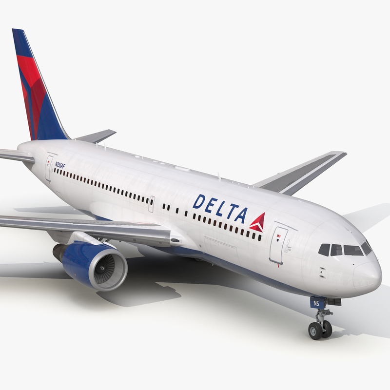 boeing 767-200 delta air lines 3d max