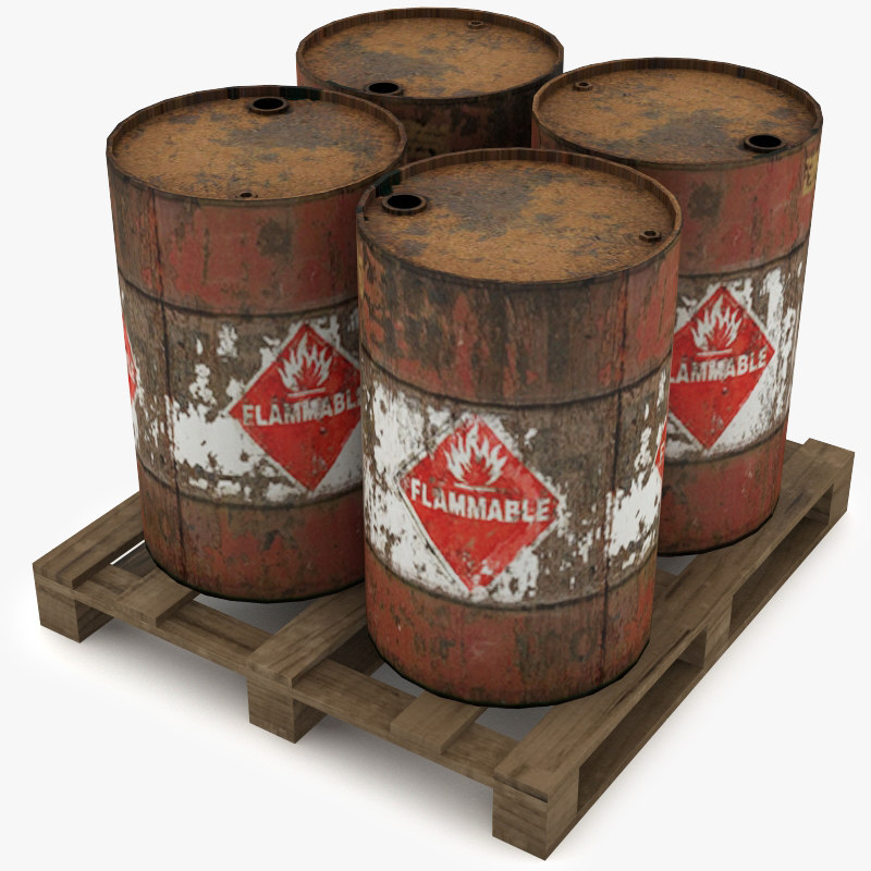 oil barell 3d model