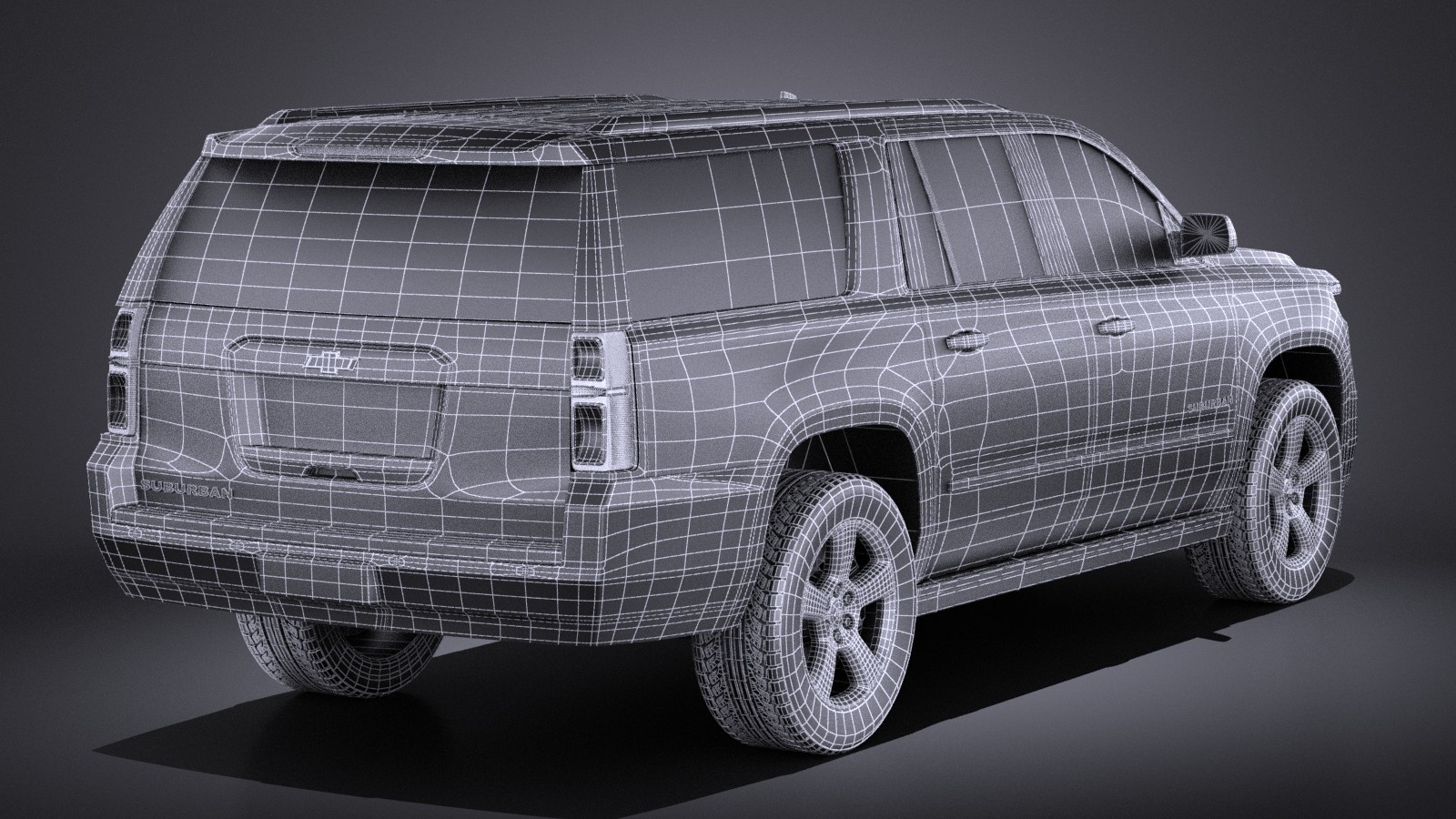 3d model 2015 chevrolet suburban