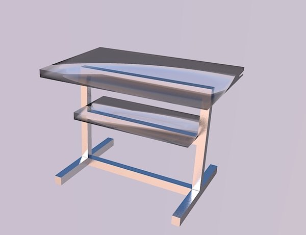 3d model display table