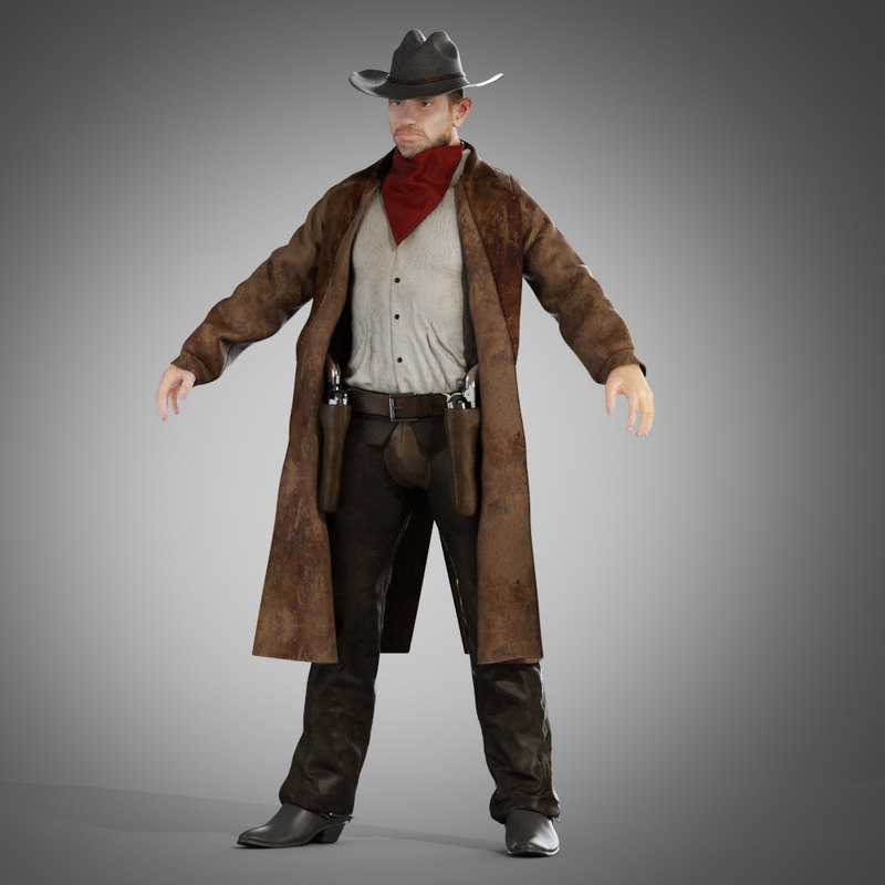 cowboy rig 3d max