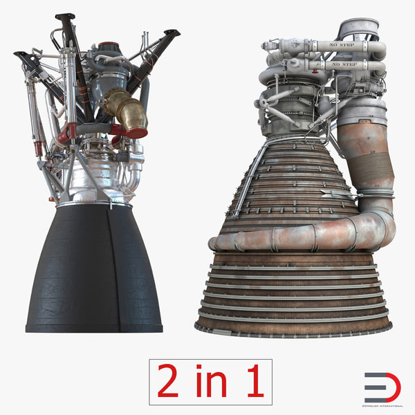 3d model of jet engine