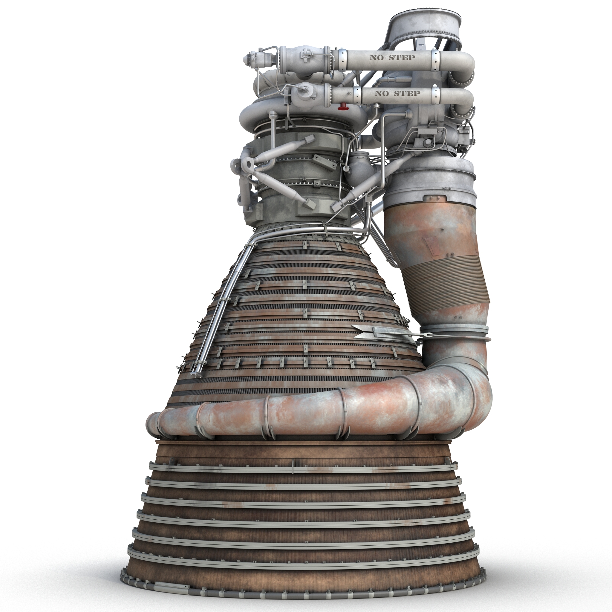 rocket engines 3d c4d