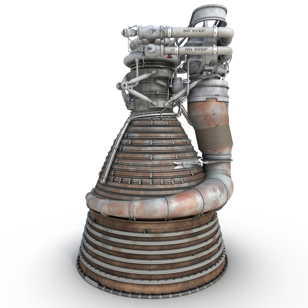 rocket engines 3d c4d