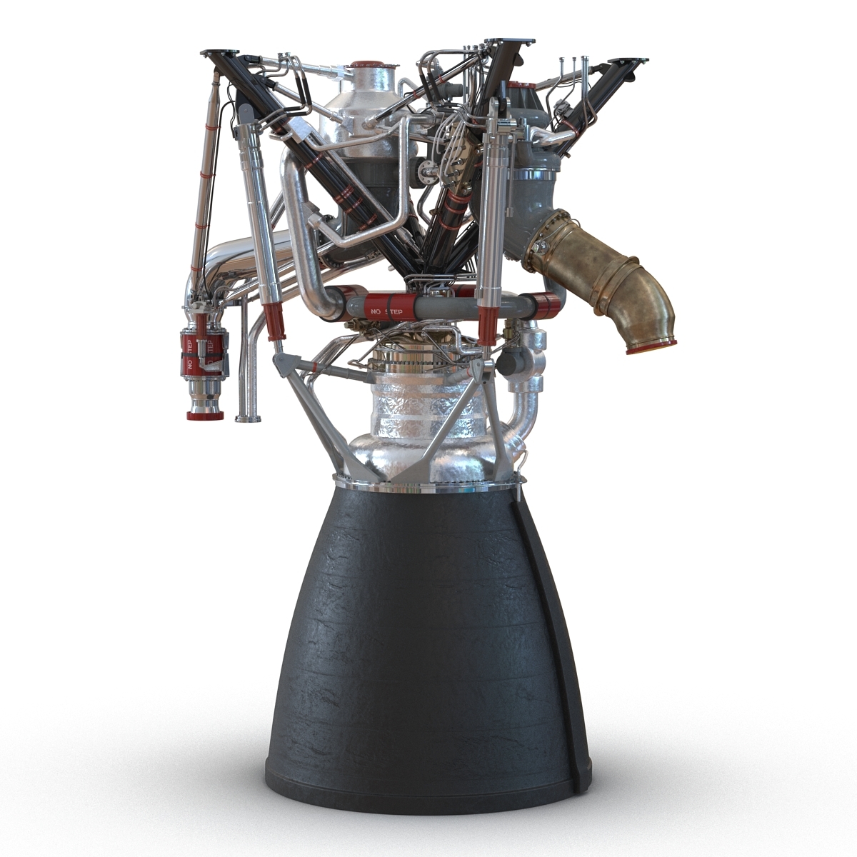 rocket engines 3d c4d