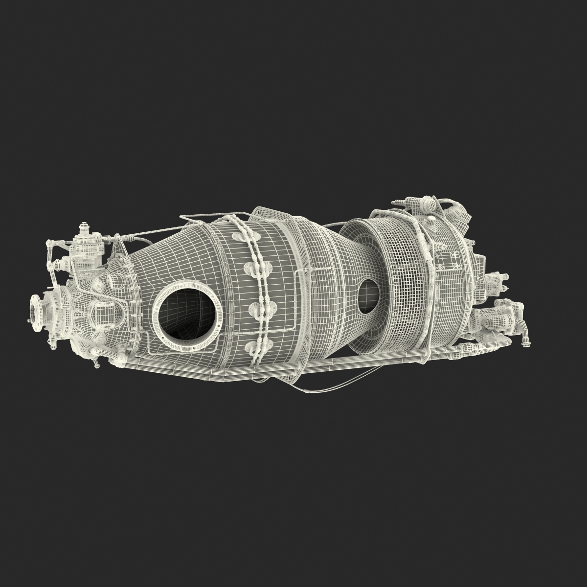 3d turbofan engines model
