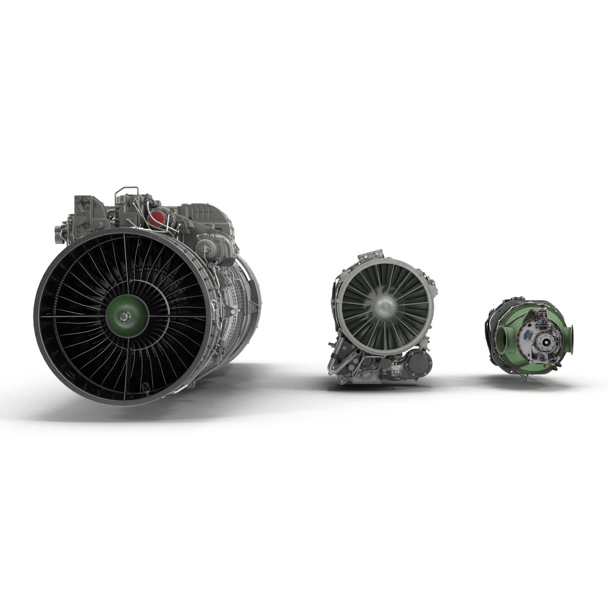 3d turbofan engines model