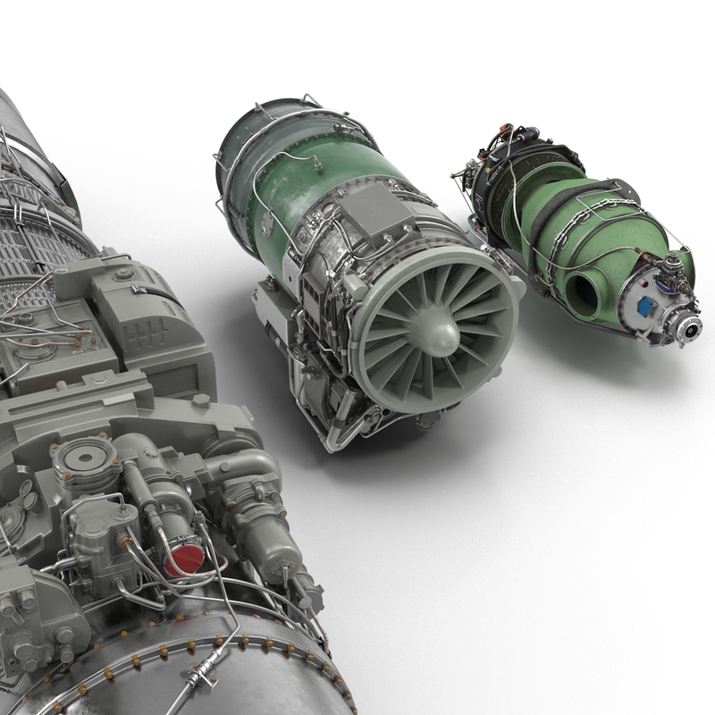 3d turbofan engines model