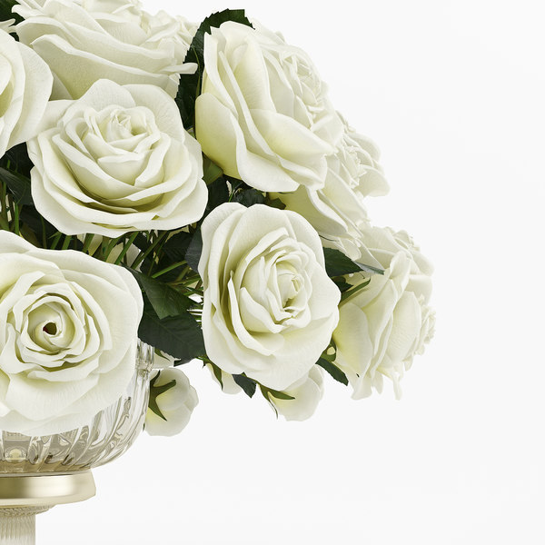 3d roses vase