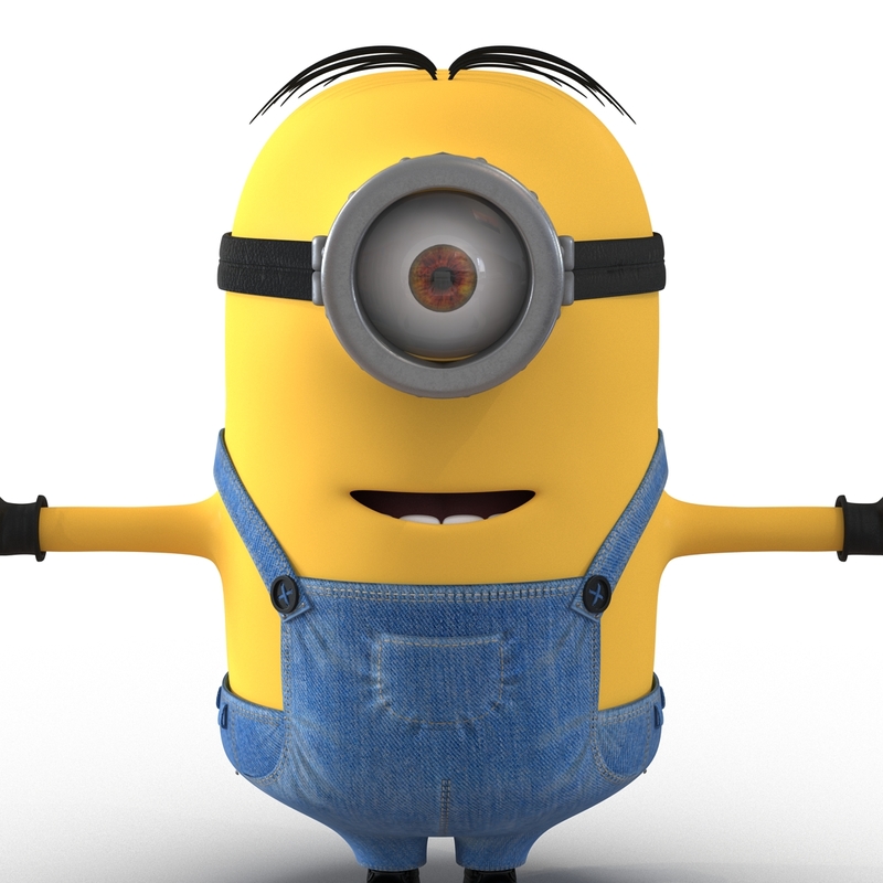 short eyed minion c4d