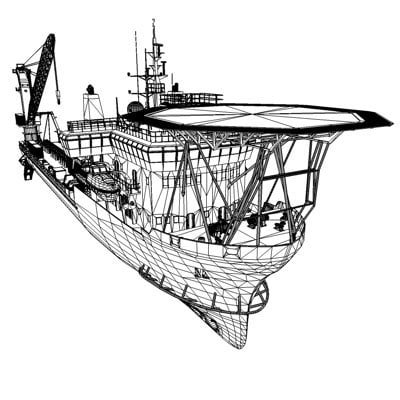 3d cable lay model