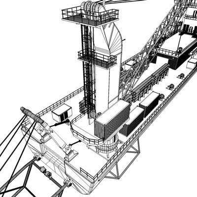3d cable lay model