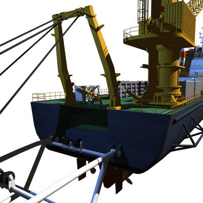 3d cable lay model