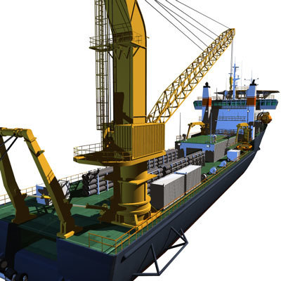 3d cable lay model