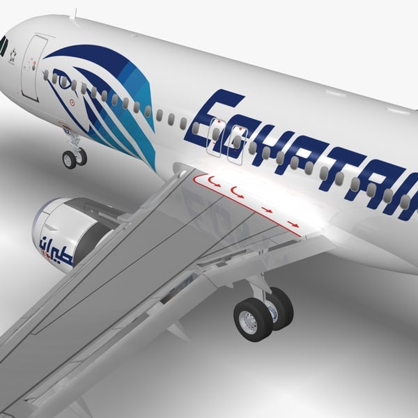 3d model airbus egyptair