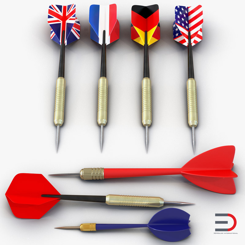 3d model dart needles