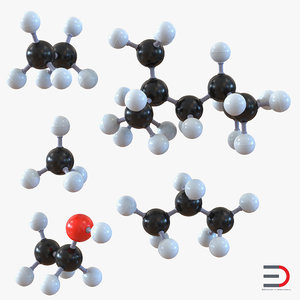 recreational molecules 3d model