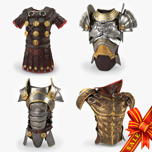greek hoplite armour set 3d model