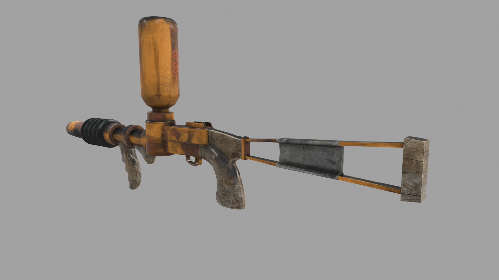 3d flamethrower flame model