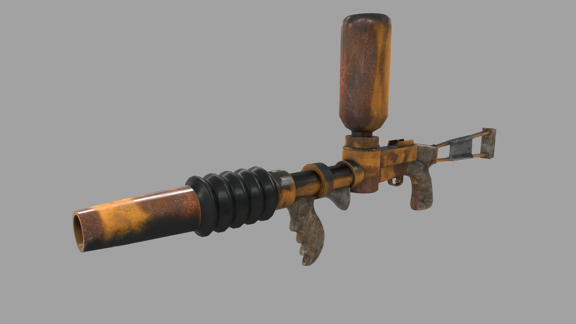 3d flamethrower flame model