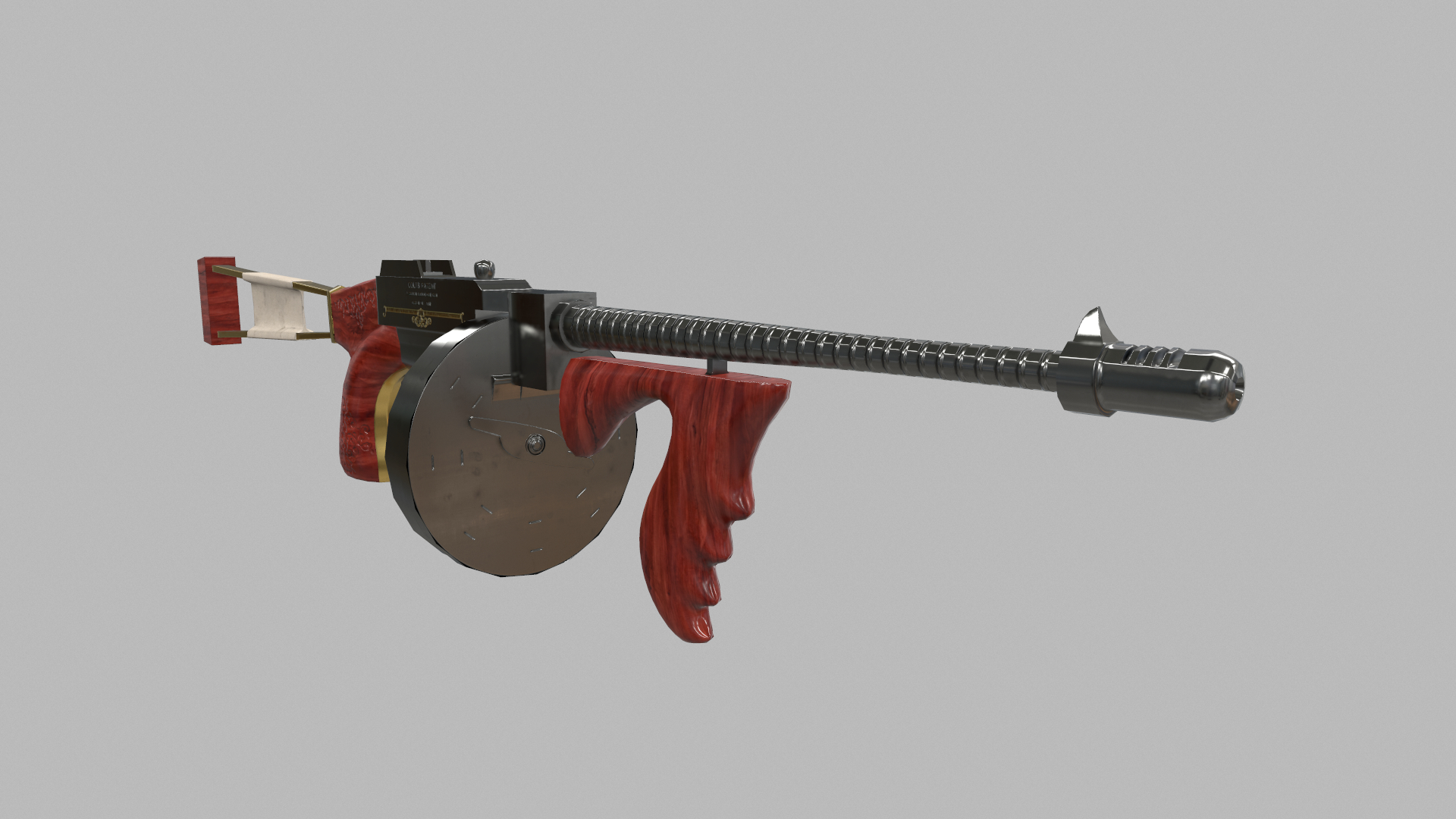 톰슨 기관총 3D 모델 - TurboSquid 1040658