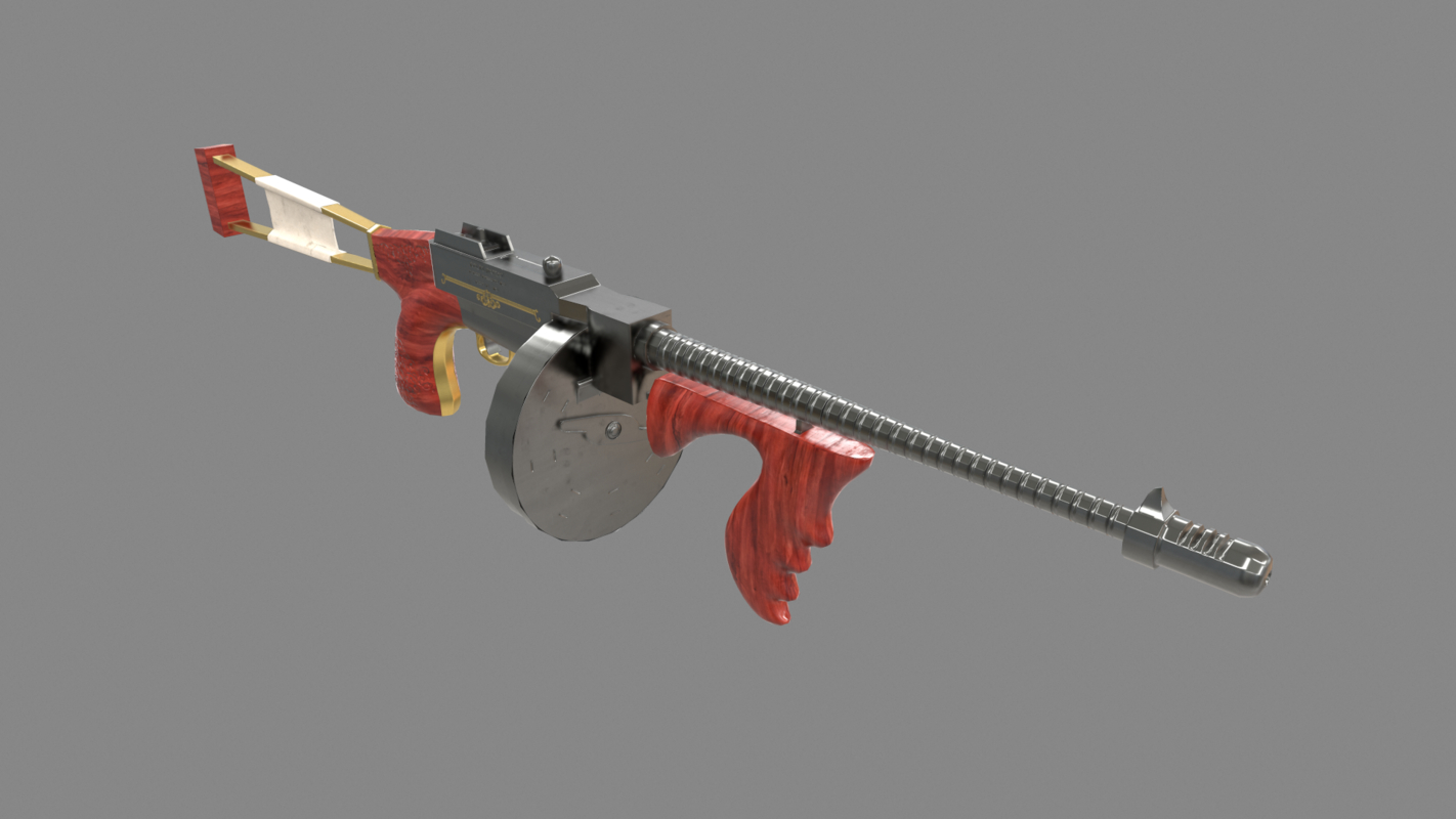 thomson machine gun obj