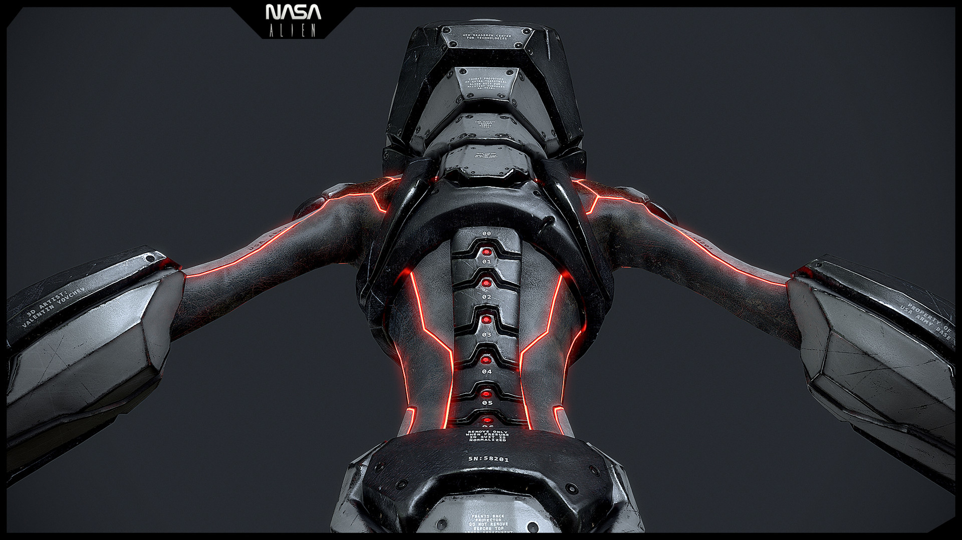 nasa alien suite 3d model